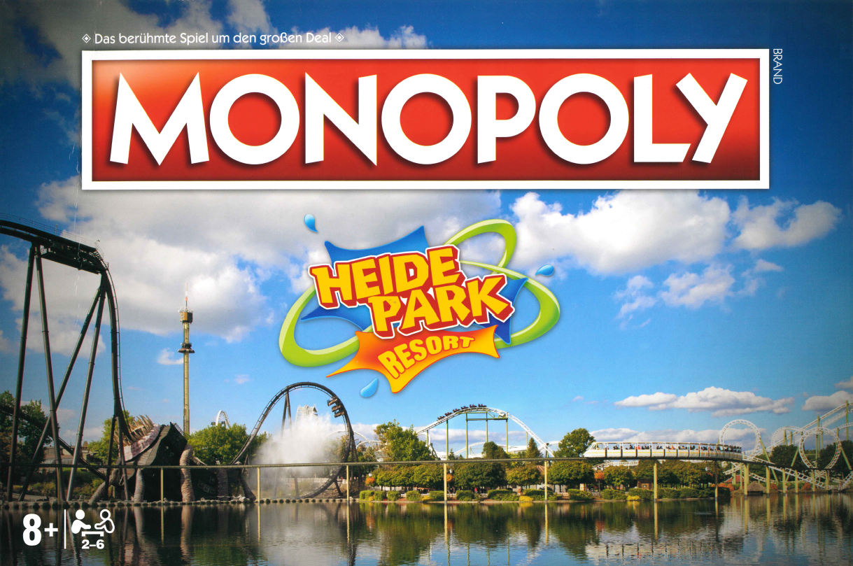 Monopoly mit Figuren aus dem Park – Heide Park Resort Online Shop
